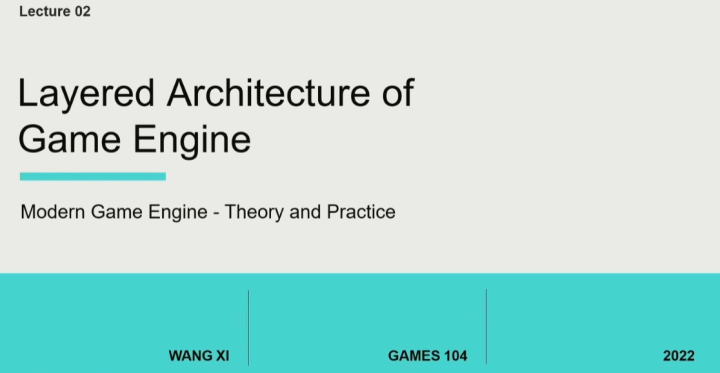《GAMES104-现代游戏引擎：从入门到实践》-02 学习笔记 - 知乎