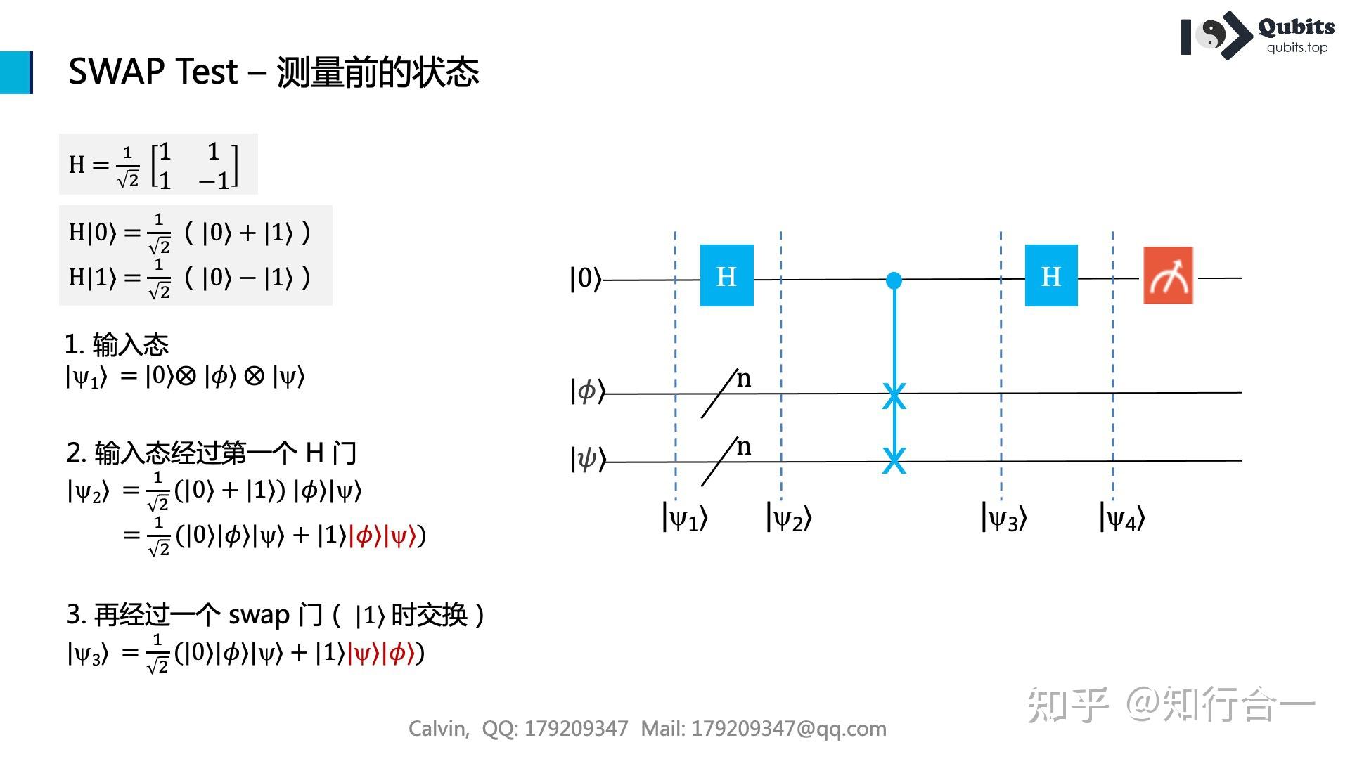 量子计算【算法篇】第1章 Hadamard Test、SWAP Test - 知乎