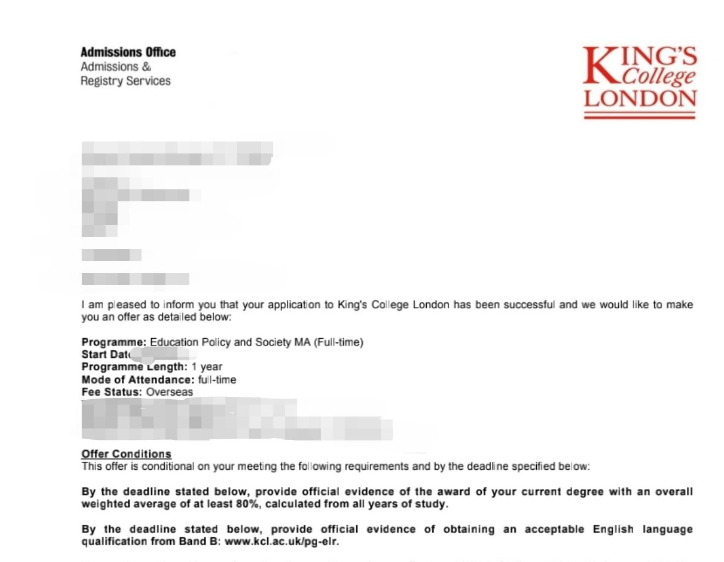 又又又一波KCL offer来啦！来看看录取KCL需要怎样的背景吧？ - 知乎