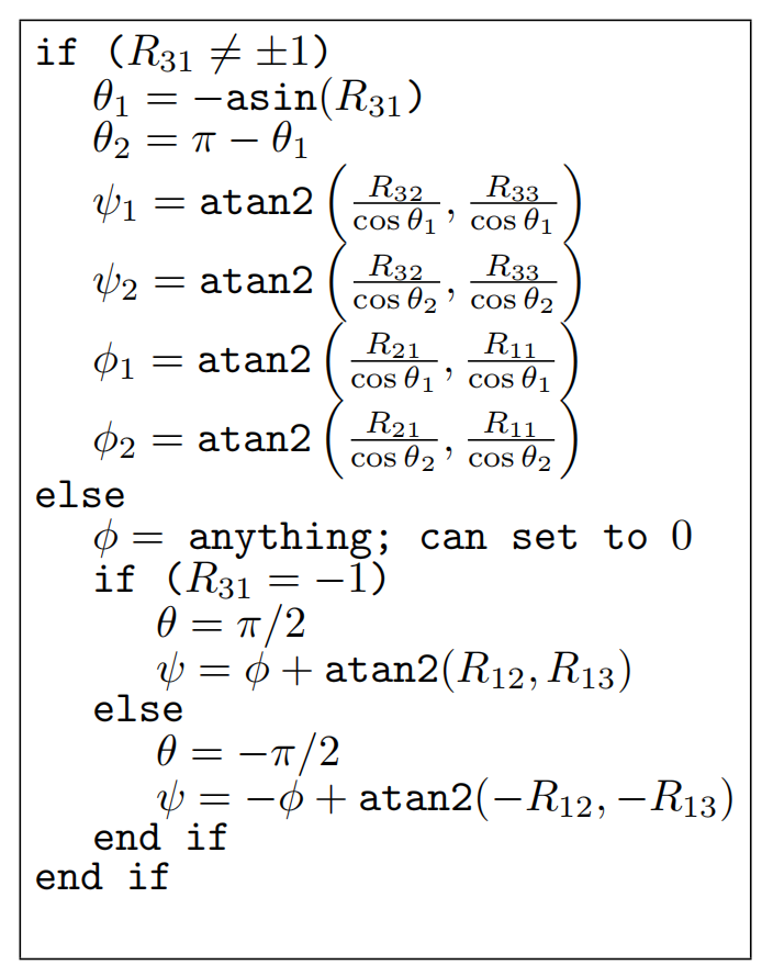 【论文阅读】Computing Euler angles from a rotation matrix - 知乎