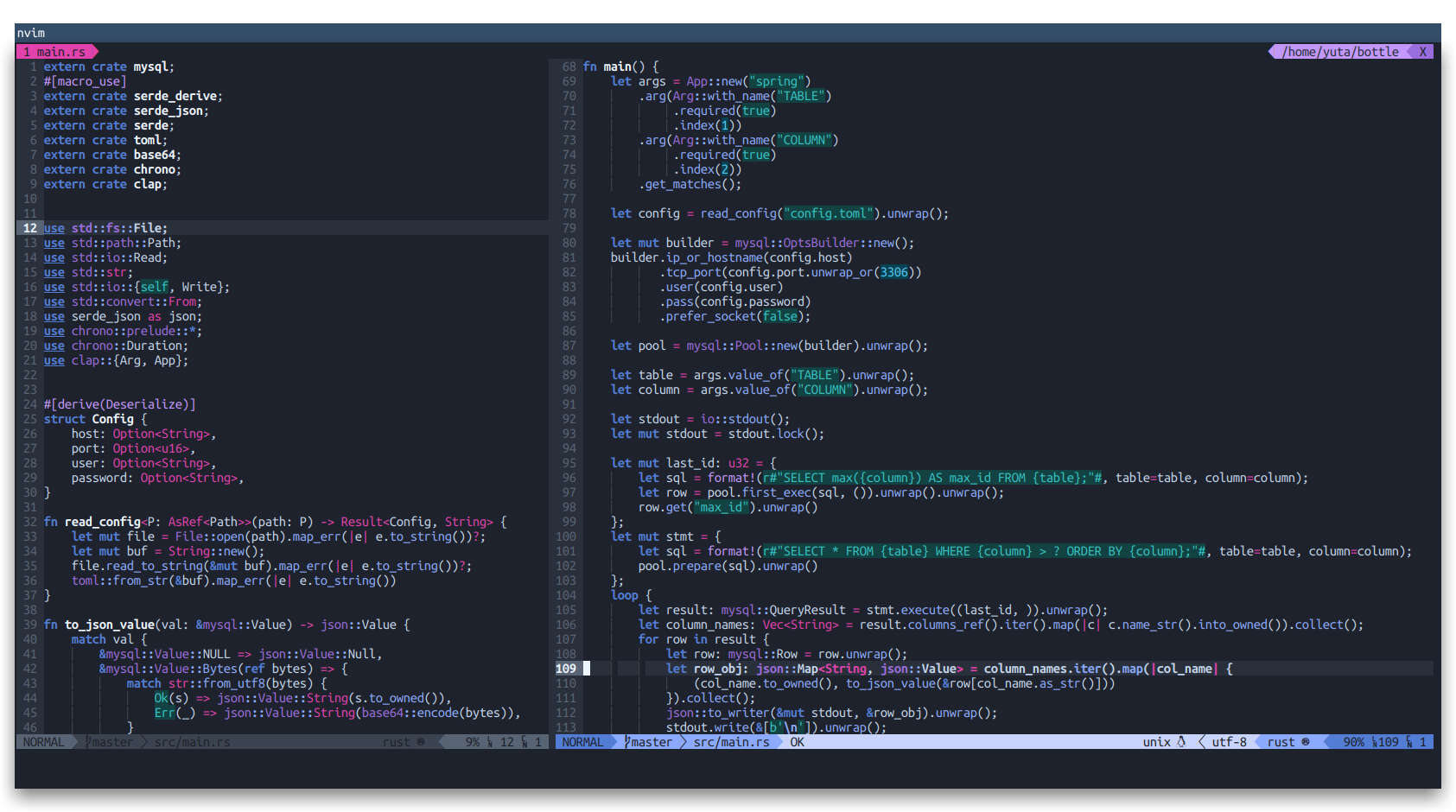 Vim color Scheme Vim color Scheme