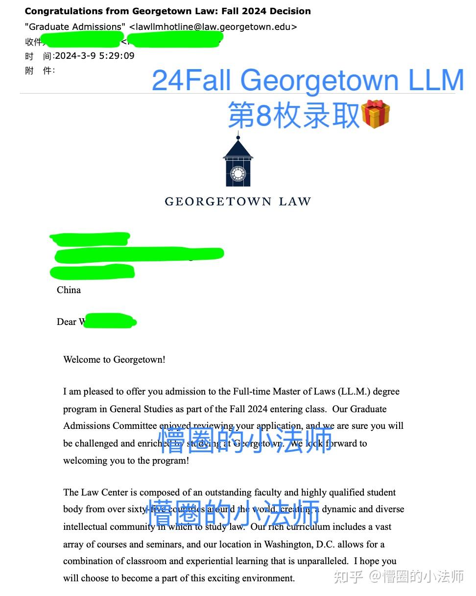 LLM/JD申请第137例（211法本篇 - 美国乔治城大学Georgetown LLM） - 知乎