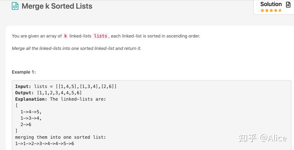 108 k list Merge K Sorted Lists 