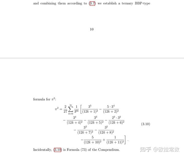 圆周率π平方的BBP式公式（BBP-type formulas） - 知乎