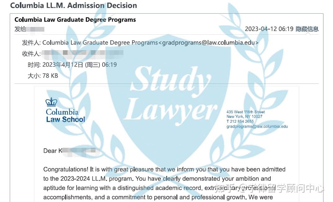 哥大、纽大LLM继续放榜中，恭喜收到offer的学律申请者 - 知乎