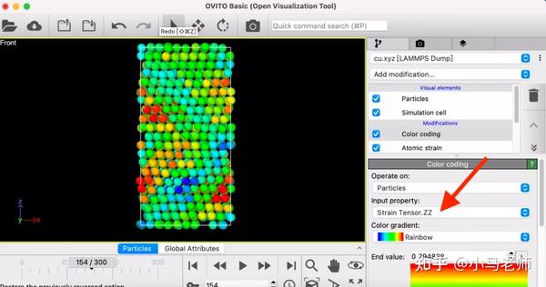 lammps教程：Ovito分析并绘制单原子应变方法 - 知乎
