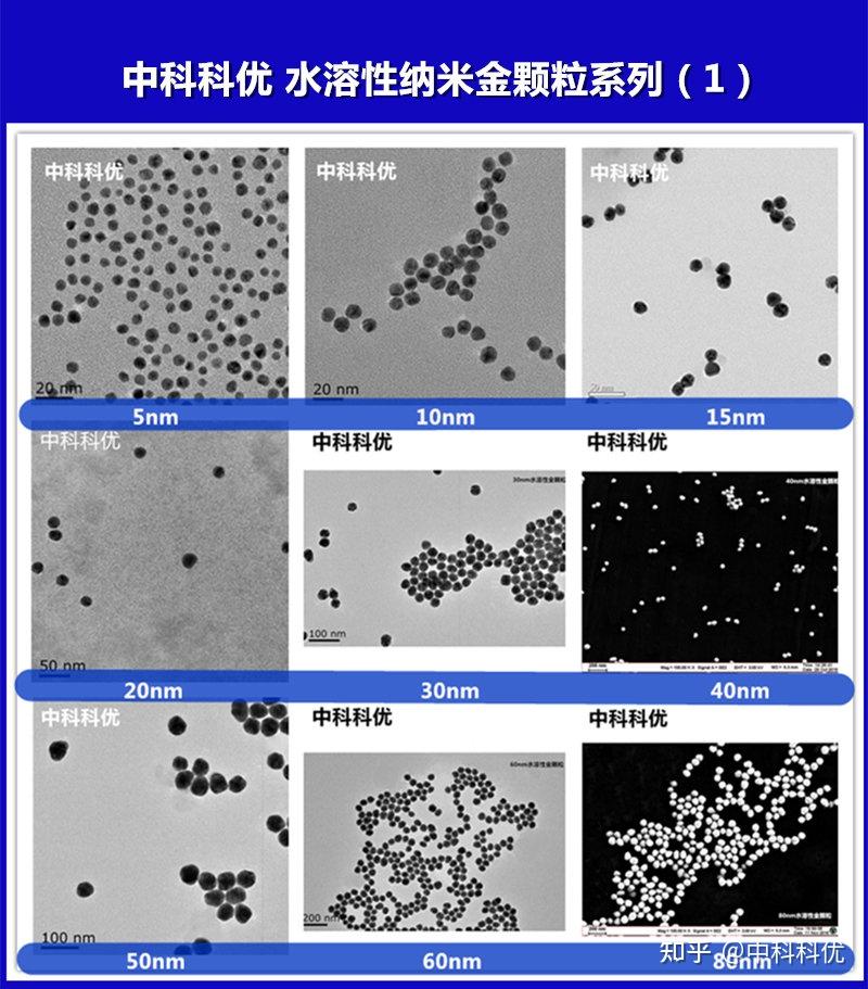 金纳米颗粒的吸收峰，水溶性金纳米颗粒的颜色和电镜图。 - 知乎
