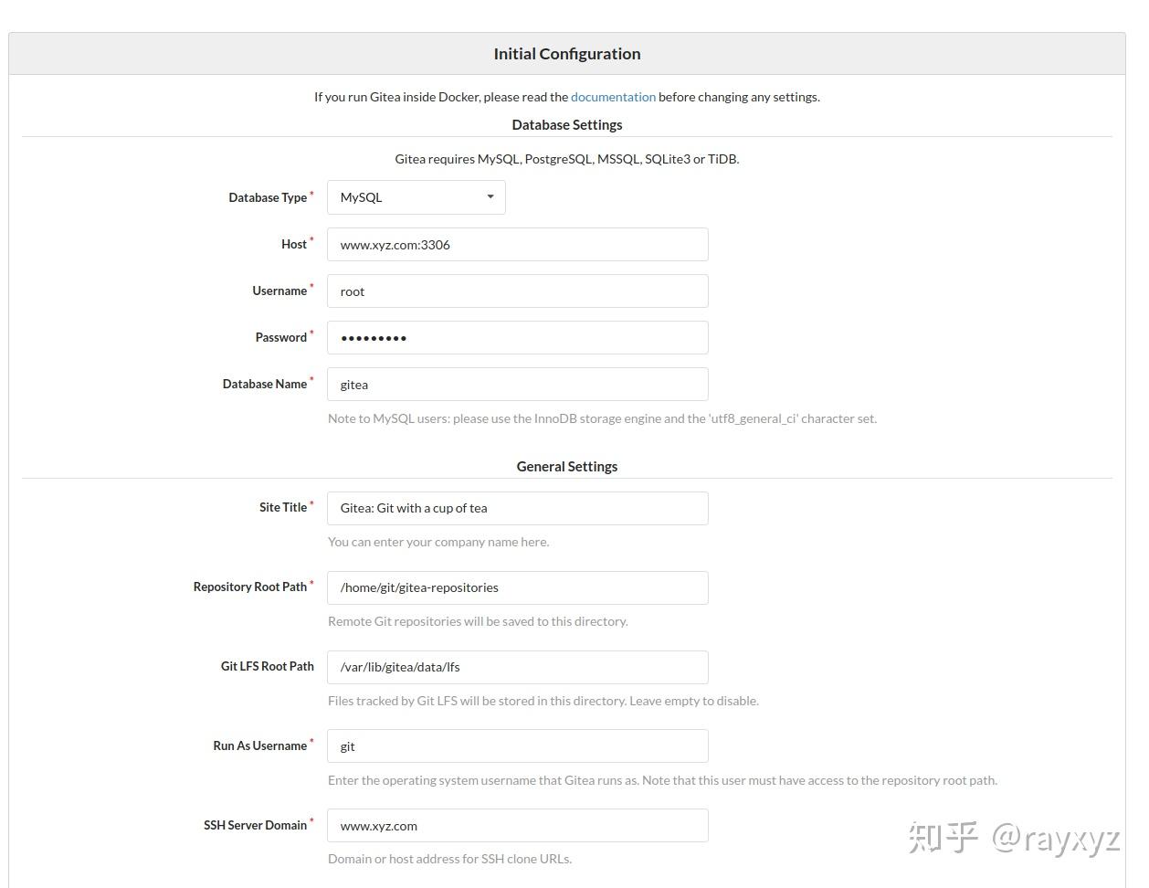 安装版本控制Git服务Gitea - 知乎