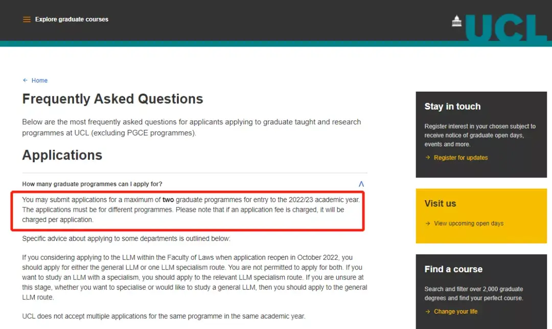 UCL申请要求大改革！今年只能同申2个专业？ - 知乎