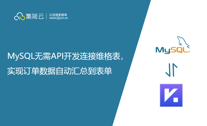 Mysql无需api开发连接维格表，实现订单数据自动汇总到表单 知乎