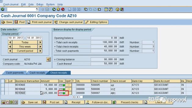 SAP FI课程 5.2 FBCJ现金日记账 - 知乎