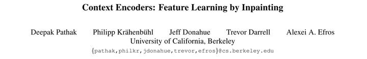 「II-1」Context Encoders - 知乎