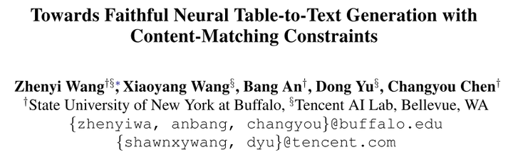 《使用内容匹配约束实现准确的数据到文本生成》阅读笔记 - 知乎