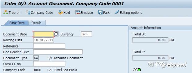 SAP FI课程 3.5 FB50事务代码详解 - 知乎
