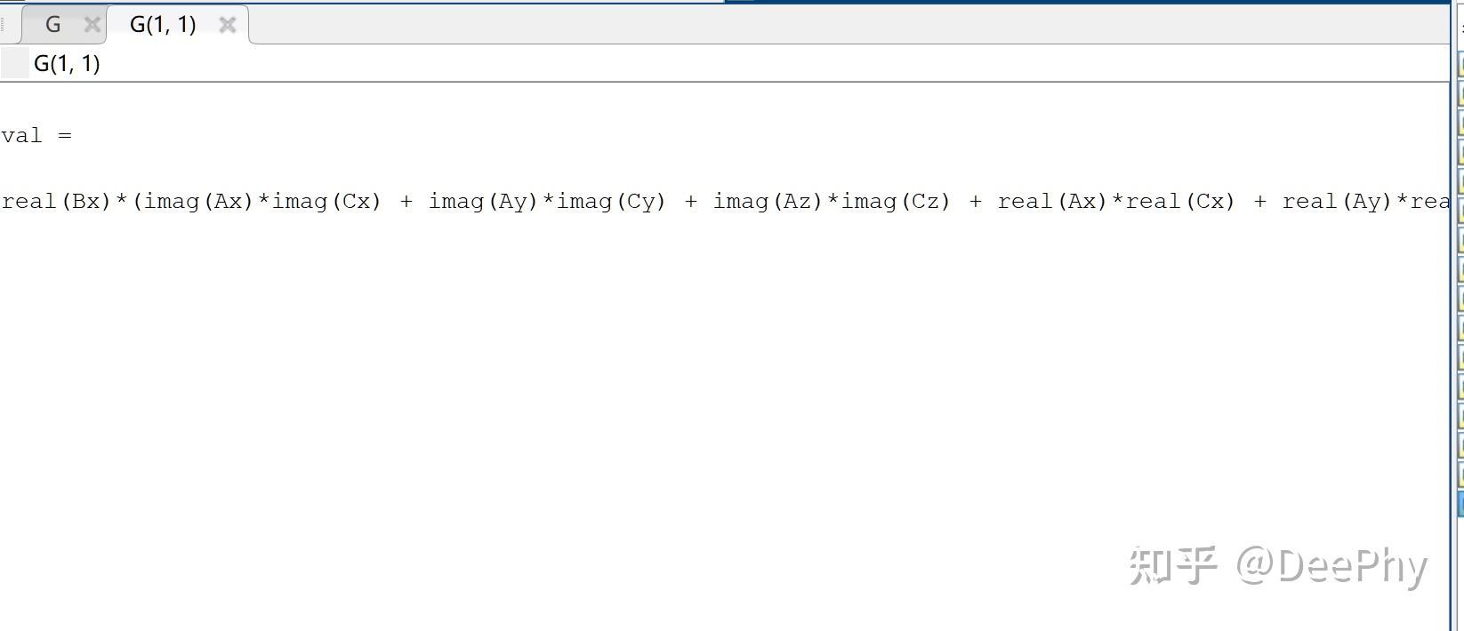 如何用matlab验证A×（B×C）=B（A·C）-C（A·B）？程序哪儿错了？ - 知乎