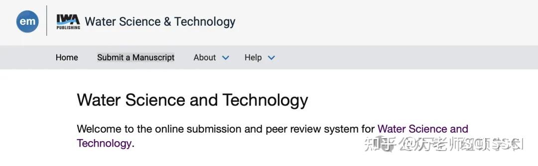 H406《Water Science and Technology》环境大类，中科院四区，因子2.5 - 知乎