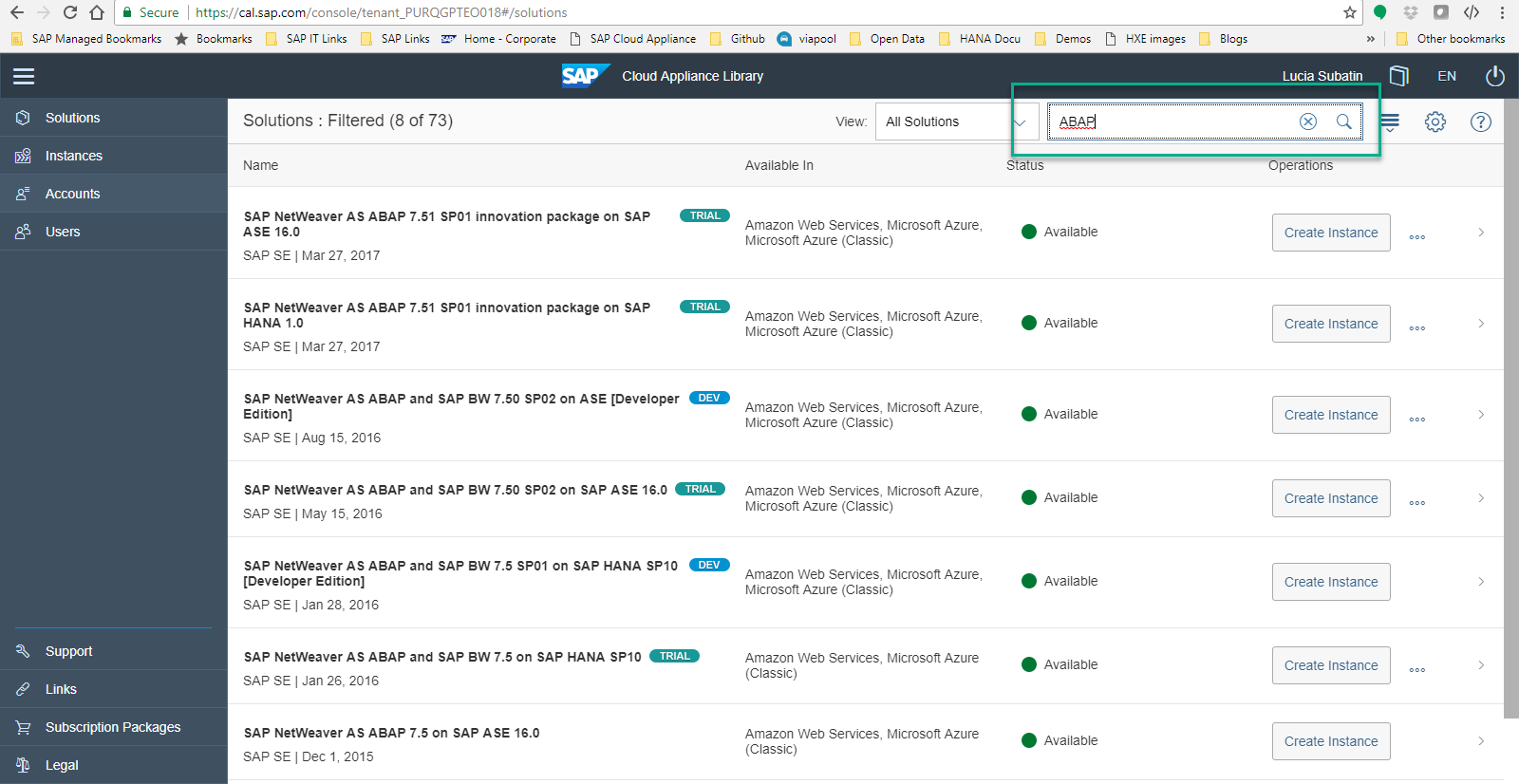 在SAP CAL(Cloud Application Library)上搭建ABAP HANA系统 - 知乎