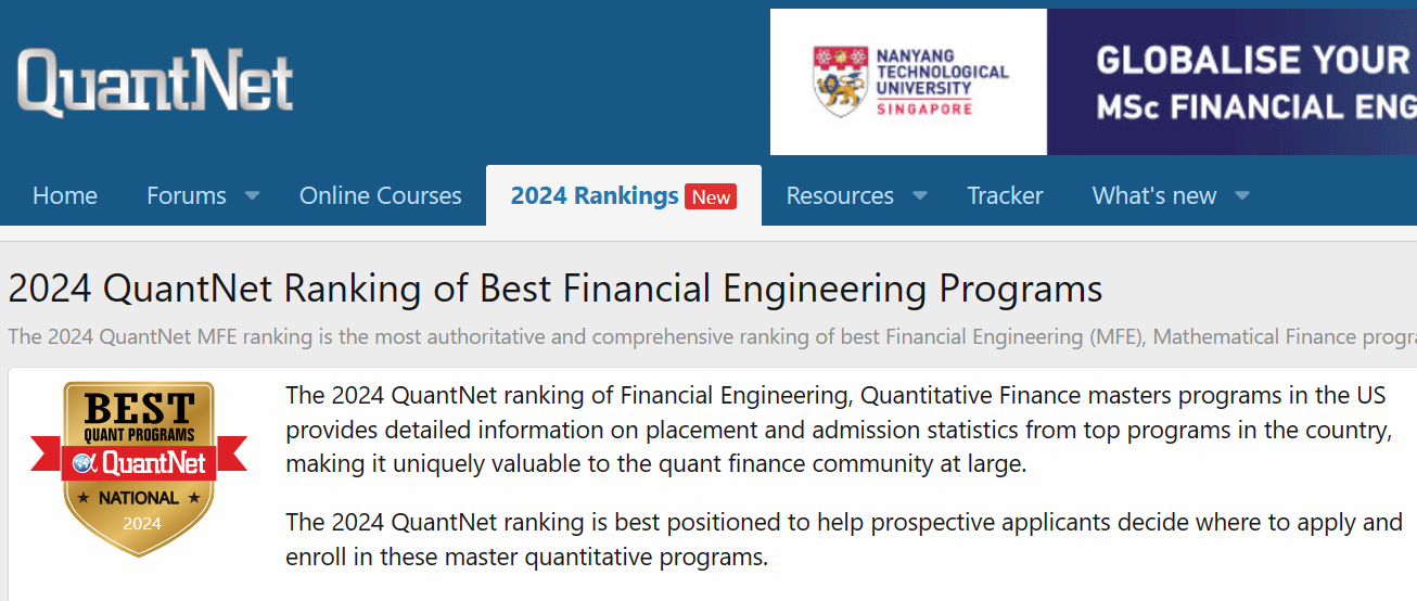 2024美国金融工程排名发布！某校就业率100%！ - 知乎