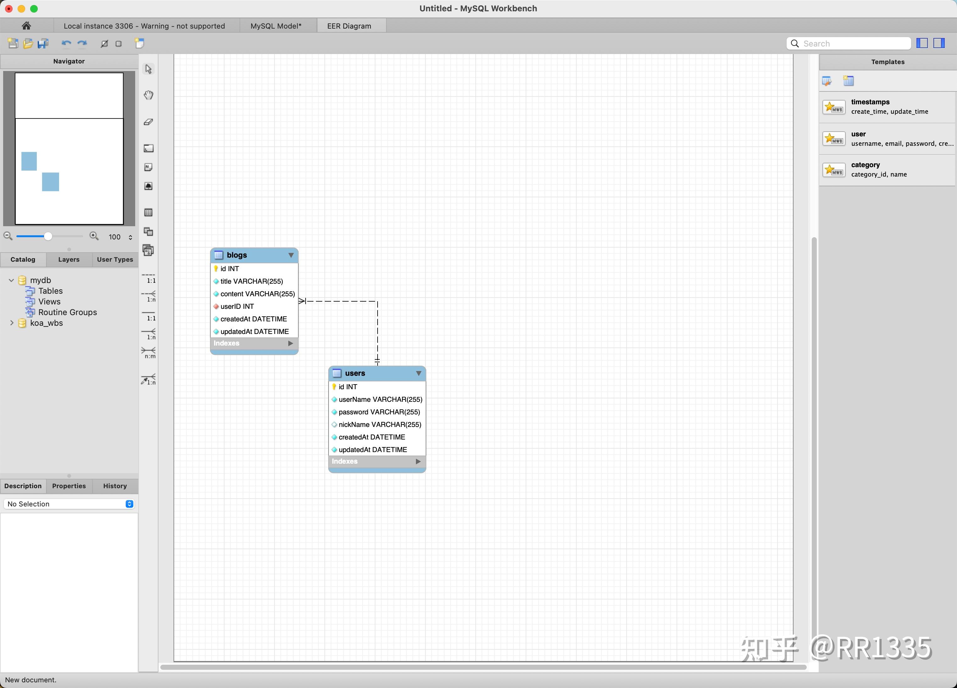 workbench MySQL 创建 er图 - 知乎