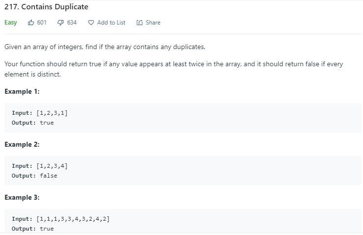 217. Contains Duplicate - 知乎