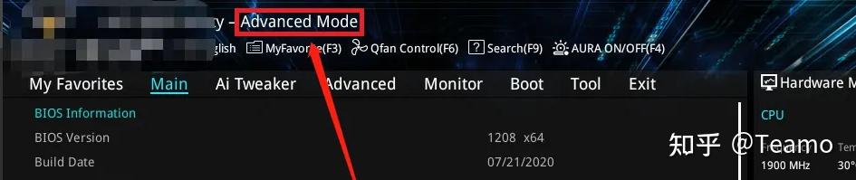 华硕B660M如何开启xmp? - 知乎