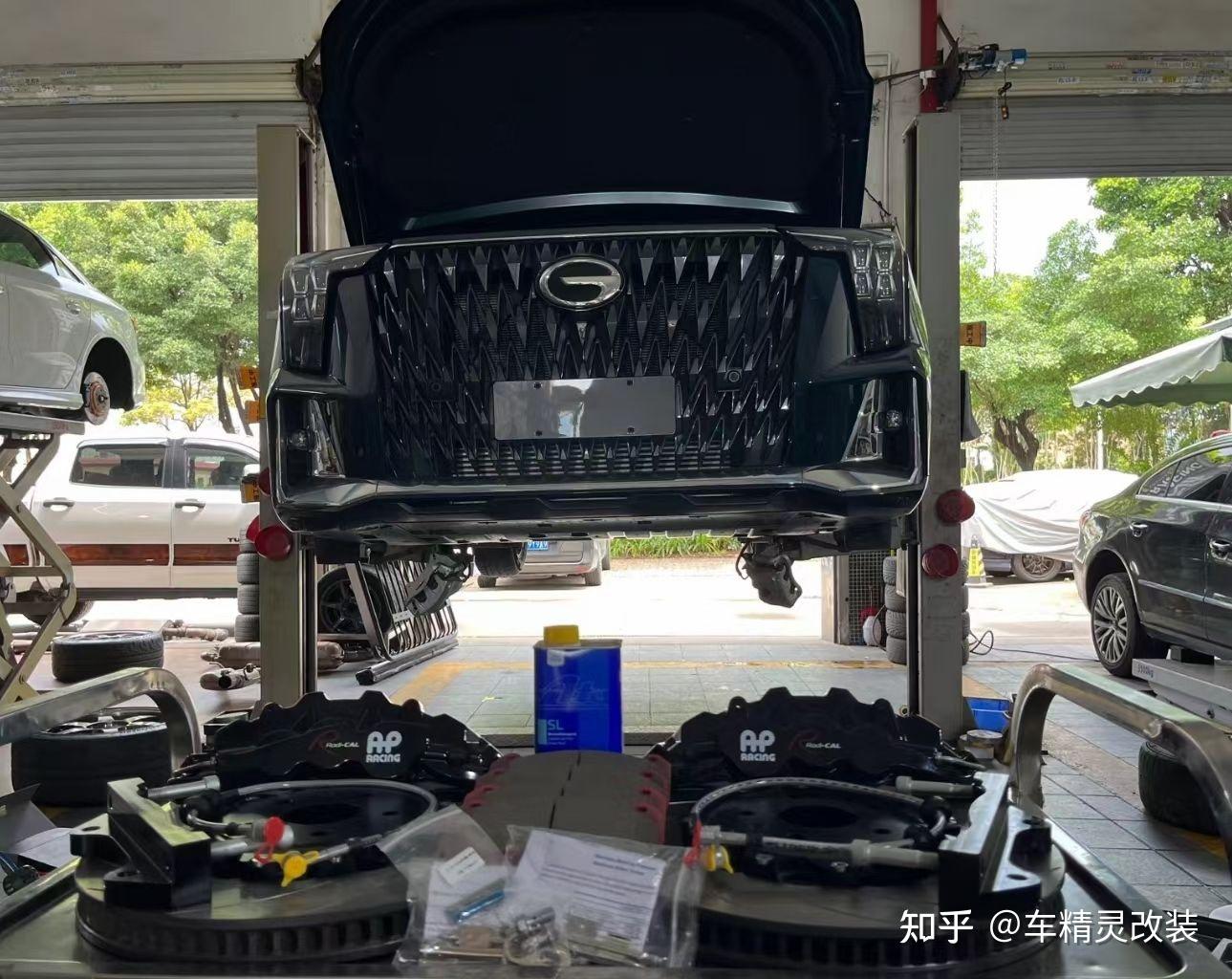 （传祺GS8刹车改装）AP8520大六活塞卡钳、搭配380划线盘 - 知乎