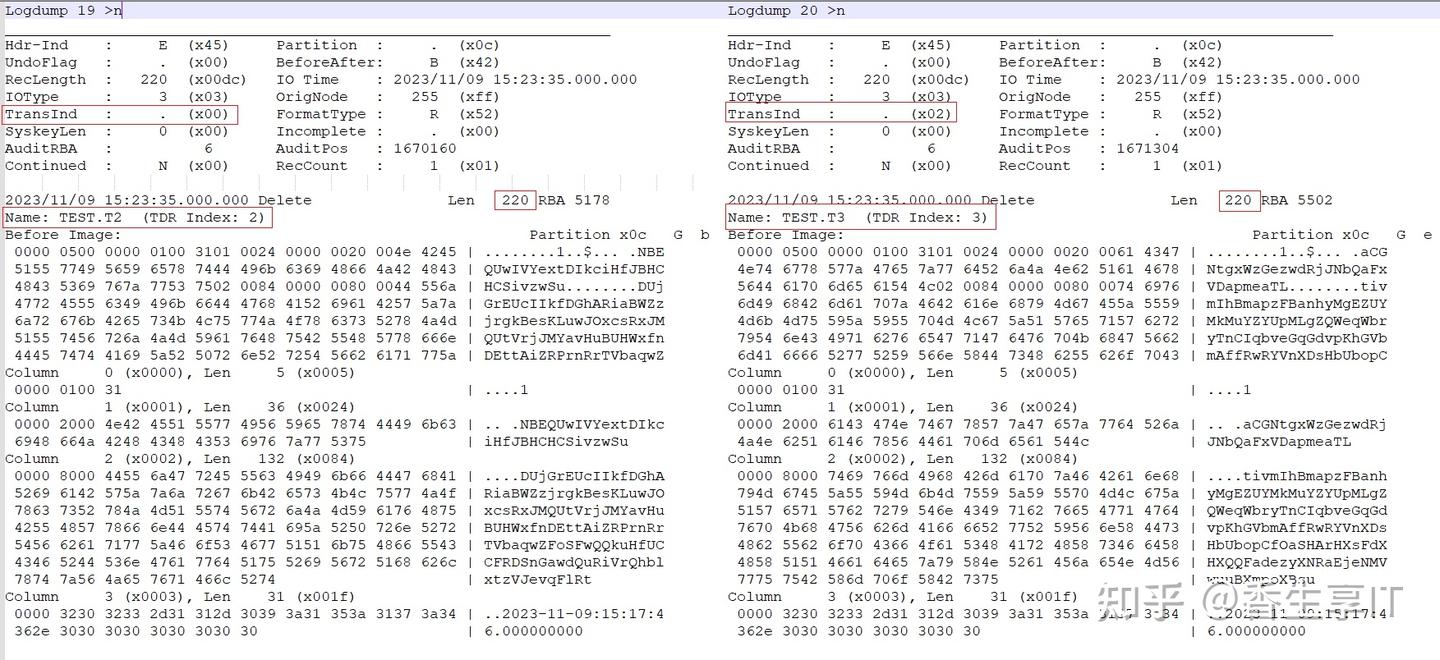 使用logdump探秘OGG中trail文件中DML操作内容 - 知乎