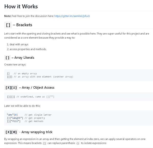 酷站推荐 - jsfuck.com - JSFuck | JavaScript by []()!+ - 知乎