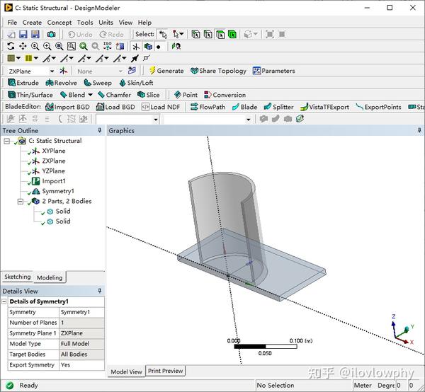 ansys workbench 对称设置 - 知乎