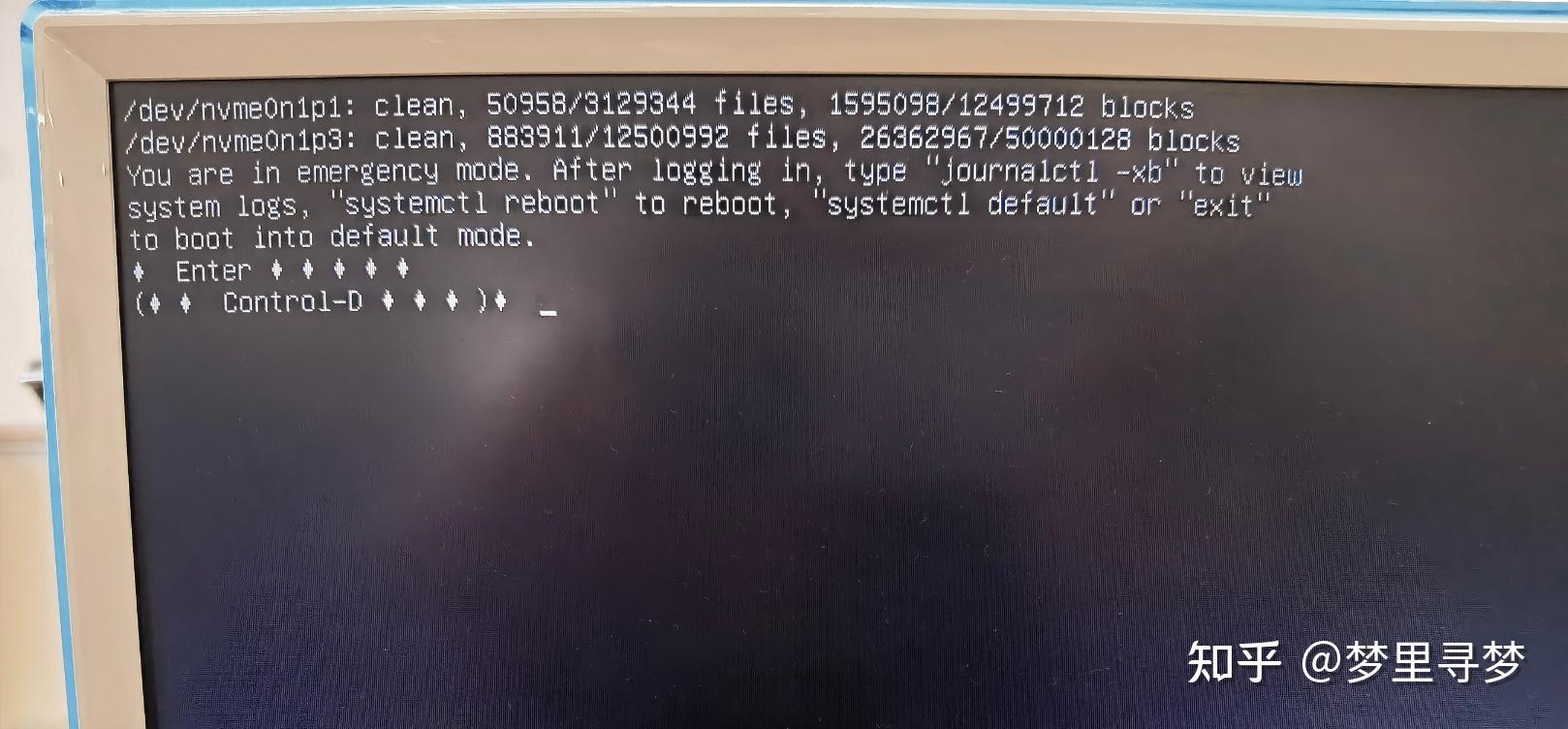 （五十七）Ubuntu中you are in emergency mode(紧急模式)问题 - 知乎
