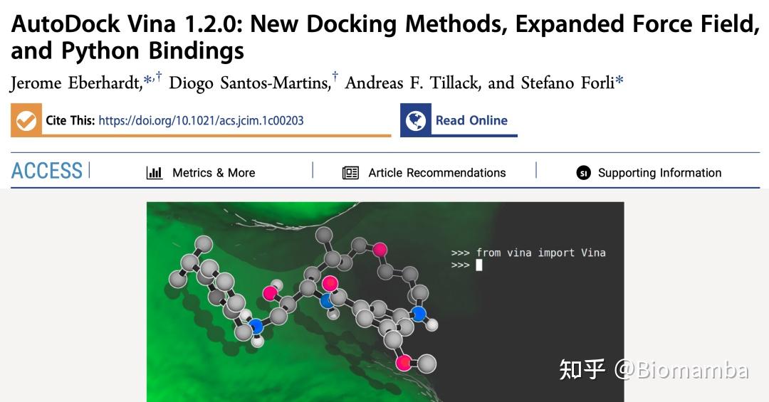 分子对接神器AutoDock Vina 1.2.0| 新增对接方法、力场 - 知乎