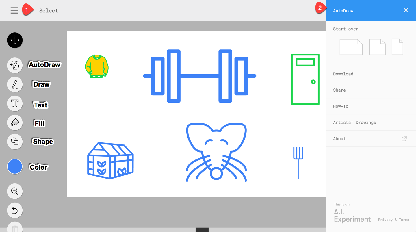 随手一画，你的作品也像艺术家一样，厉害了我的AutoDraw - 知乎