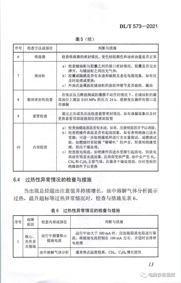 新版DL／T 573—2021电力变压器检修导则 - 知乎