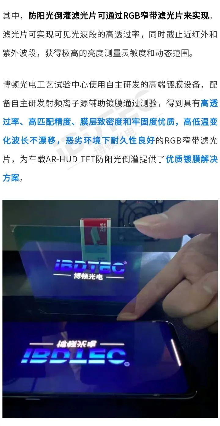 博顿光电 | 车载AR-HUD TFT防阳光倒灌之镀膜解决方案 - 知乎