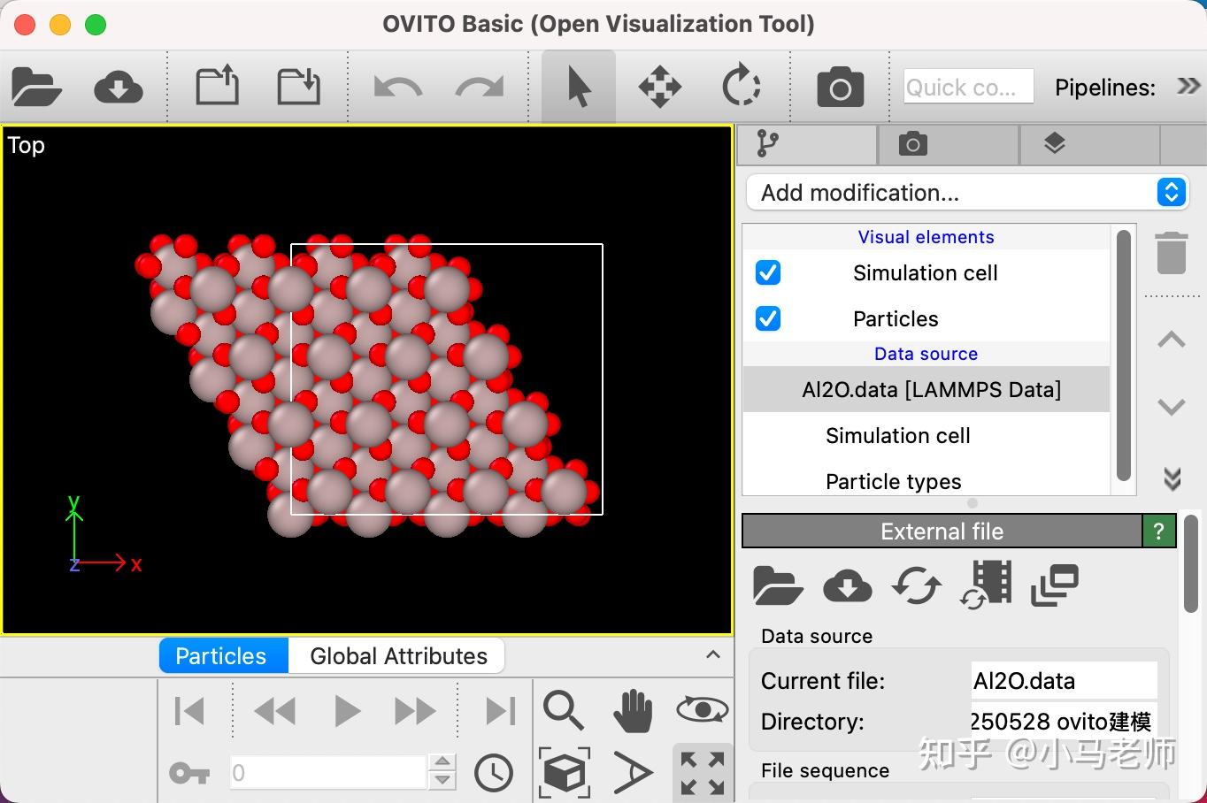 Ovito建模并正交化方法 - 知乎