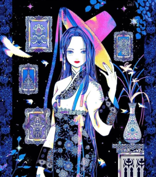 韩国插画师丨libet_hs：华丽复古塔罗牌少女【第278期】 - 知乎