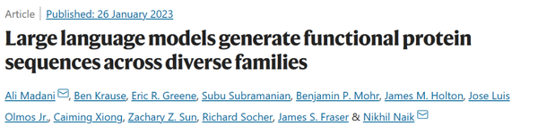 Nat. Biotechnol. | Progen：大型语言模型产生跨不同家族的功能性蛋白质序列 - 知乎