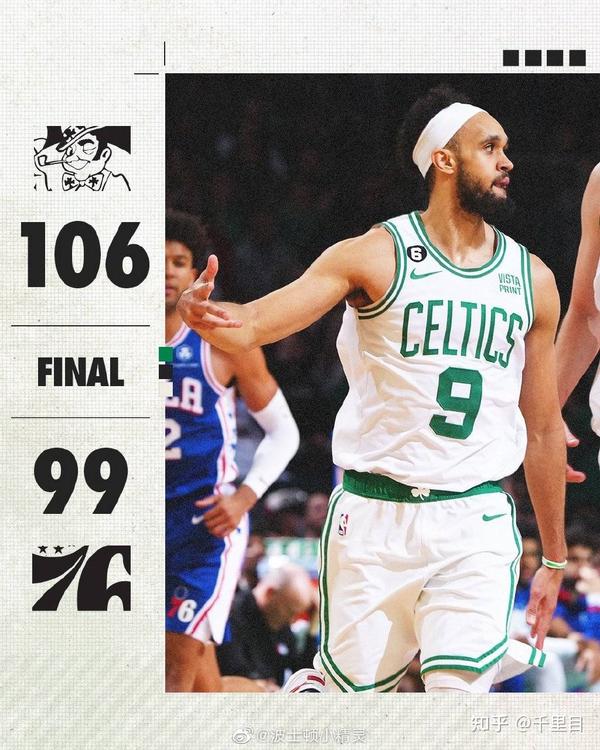 22-23 赛季 NBA 76 人 99:106 凯尔特人 - 知乎