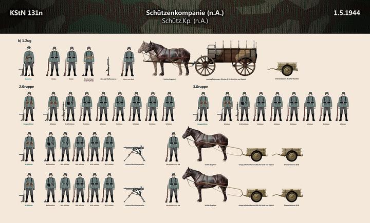 44年型步兵师步兵团（1）— 步枪连 (KStN 131n) 1944.5.1 - 知乎