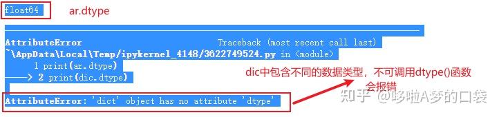 Python 中的 Type Dtype Astype的区别 知乎 