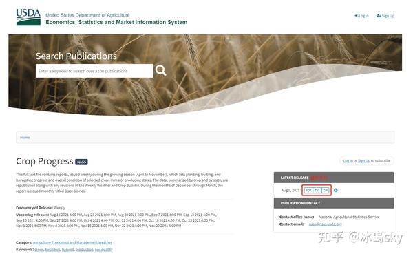 怎样获取美国农业部（USDA）各类报告？ - 知乎