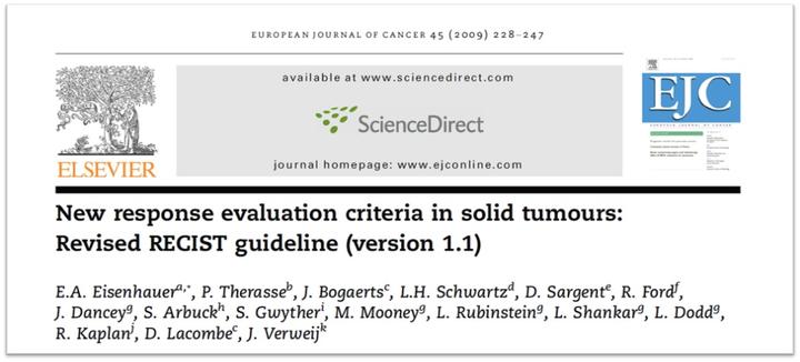 RECIST（v1.1）— 实体瘤疗效评估标准 2 - 知乎