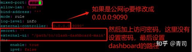 linux服务器配置clash(无需root权限，命令行版本),并用dashboard修改节点 - 知乎