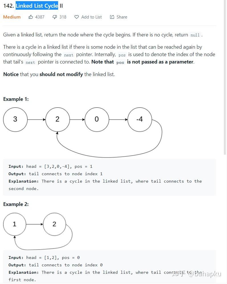 Leetcode---->10. linked list operation: Linked List Cycle - 知乎