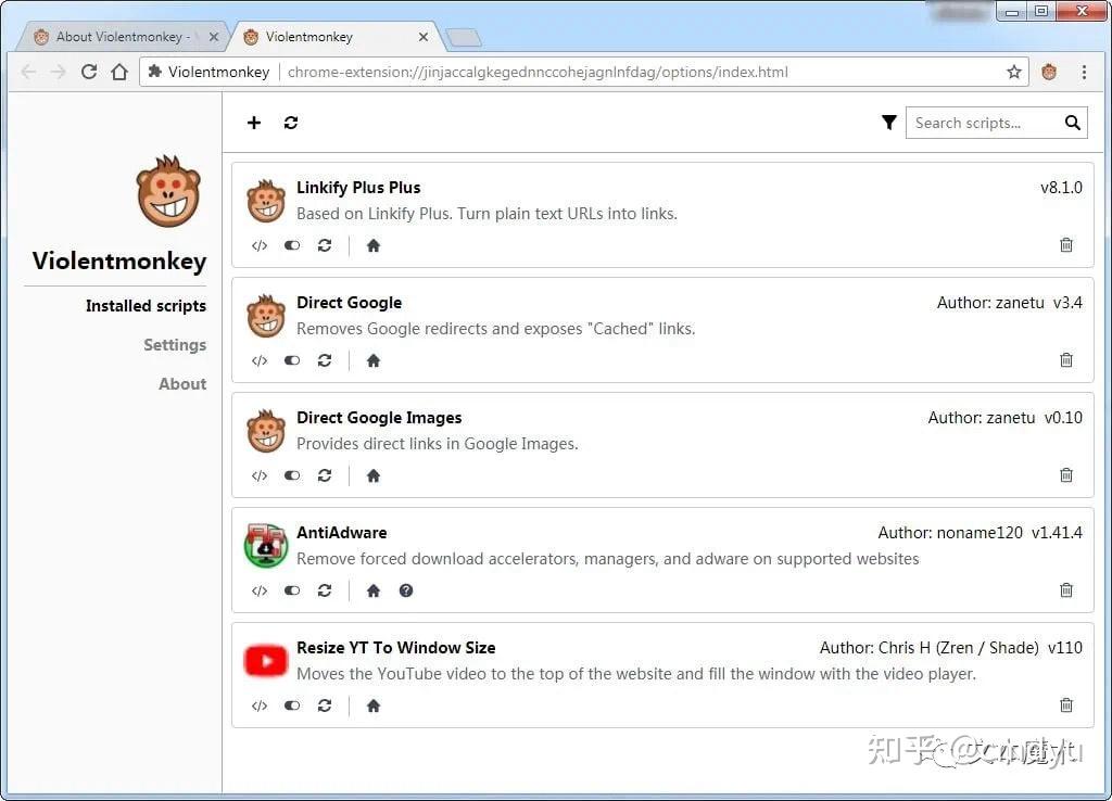 浏览器自定义脚本管理插件系列介绍（一）：暴力猴(ViolentMonkey) - 知乎