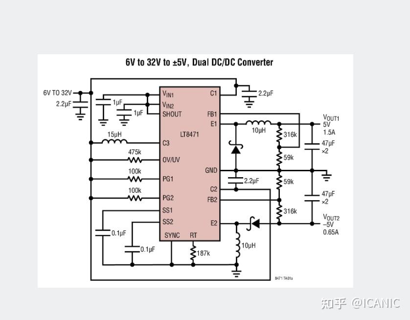 LT8471：具 2A 开关和同步功能的双通道、多拓扑 DC/DC 转换器 - 知乎
