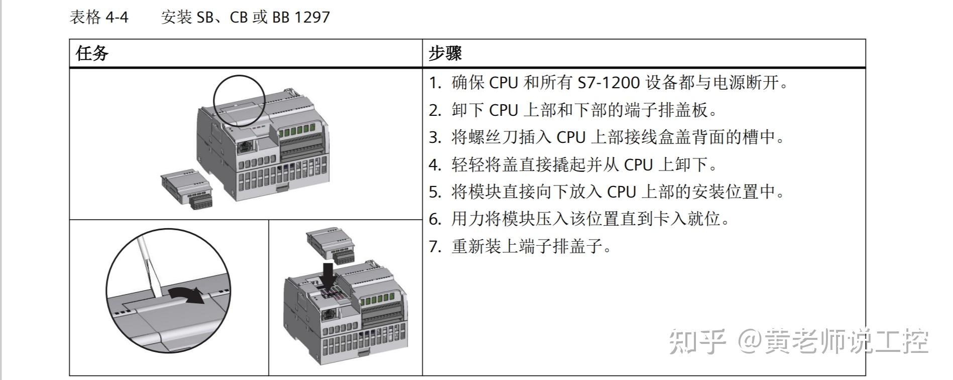 SIMATIC S7-1200的安装和拆卸 - 知乎