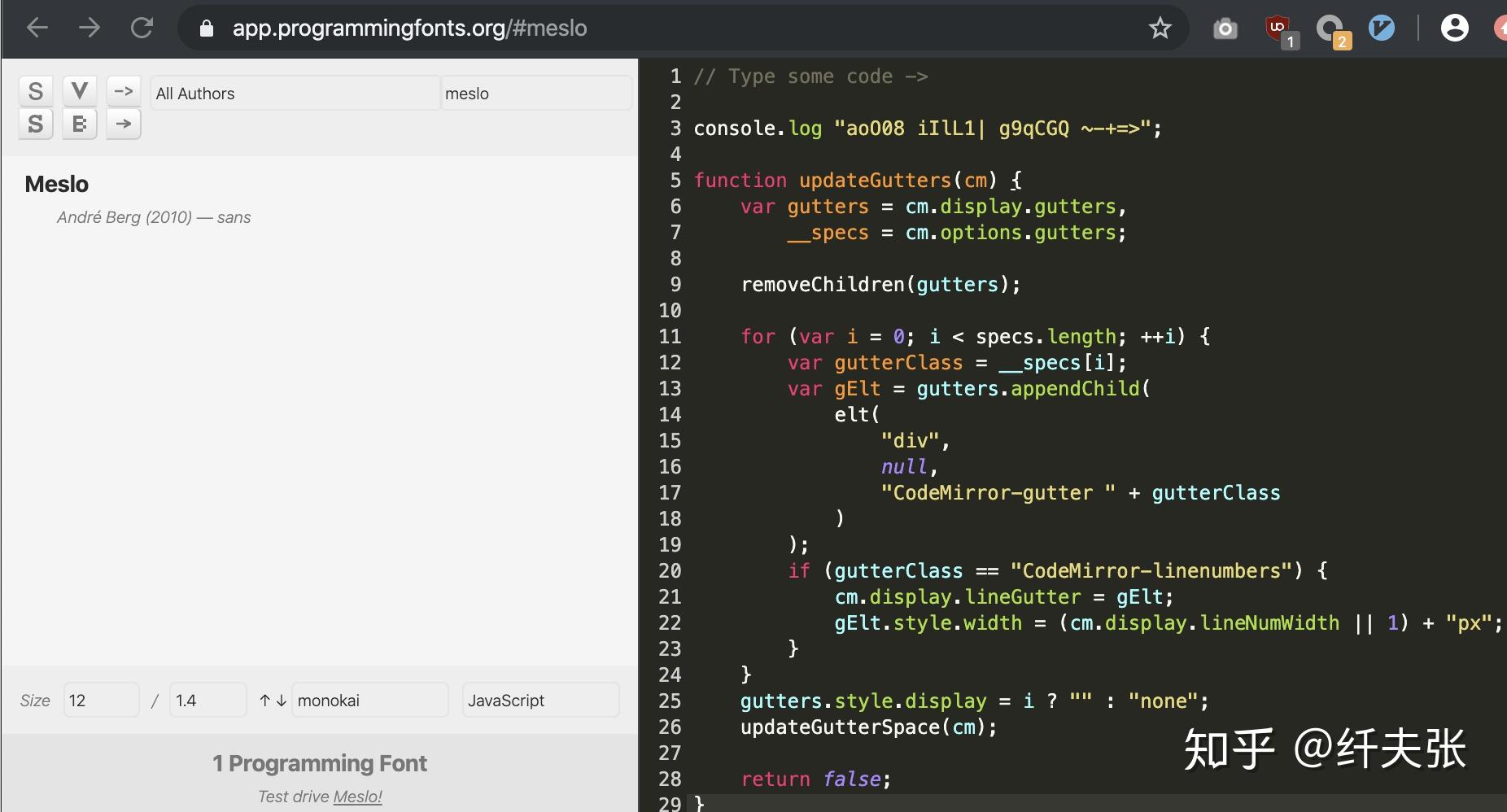 从 DejaVu Sans Mono 换成 Hack 字体了 - 知乎