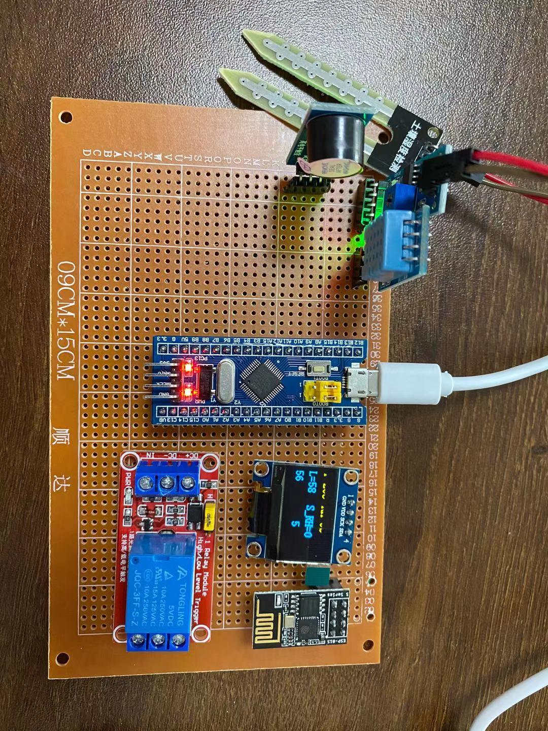 基于onenet平台的stm32环境监测系统（温湿度、光照强度、土壤湿度、蜂鸣器报警，wifi上传，oled 显示，远程控制） - 知乎